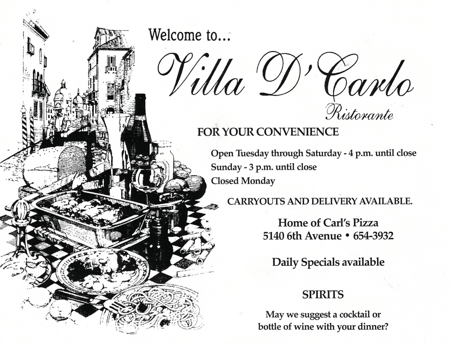 Food From The Heart - Villa D' Carlo