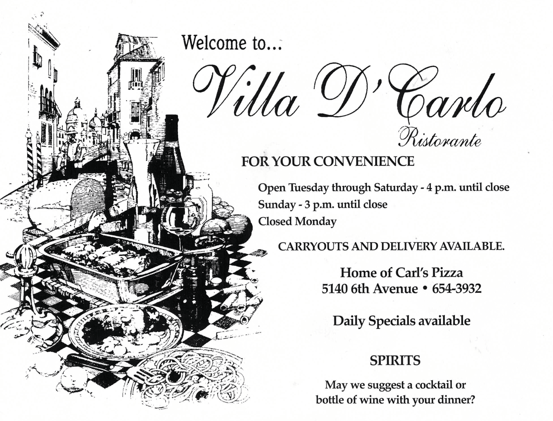 Food From The Heart - Villa D' Carlo